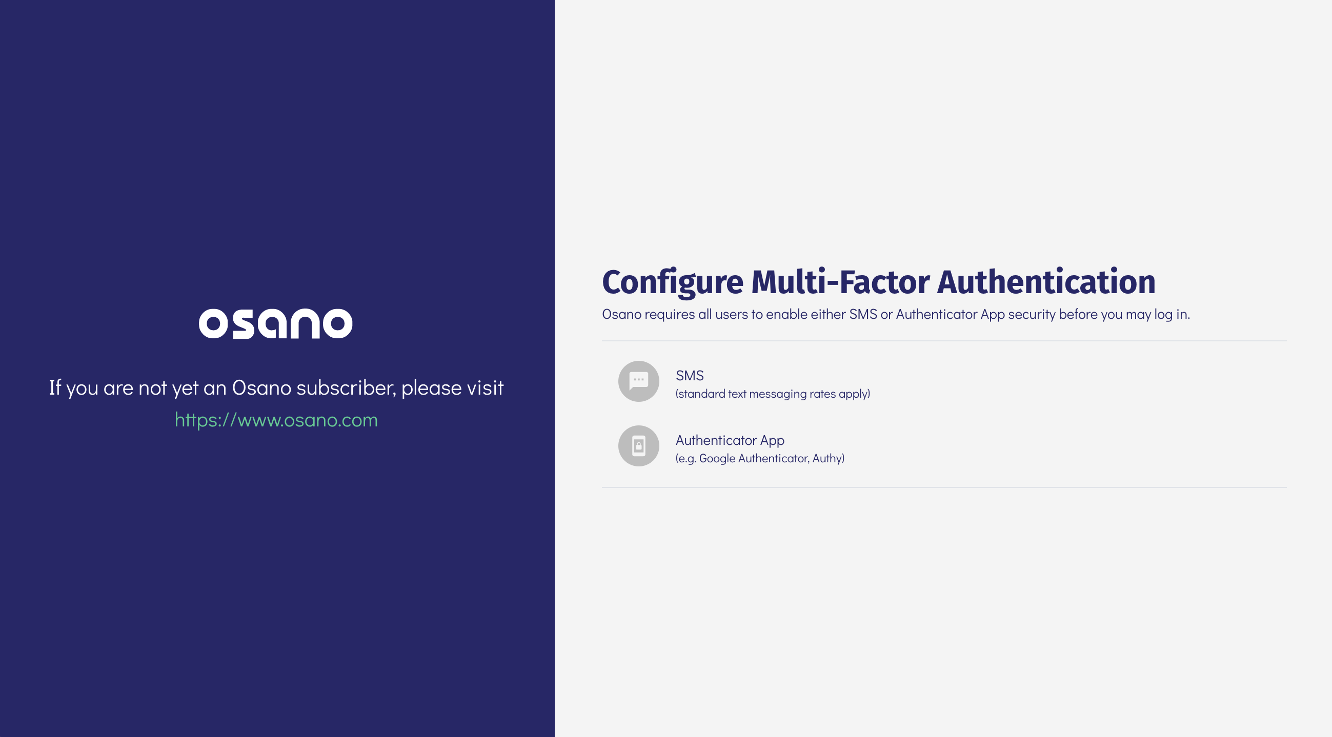Setting Up Two-Factor Authentication (2FA) – Osano